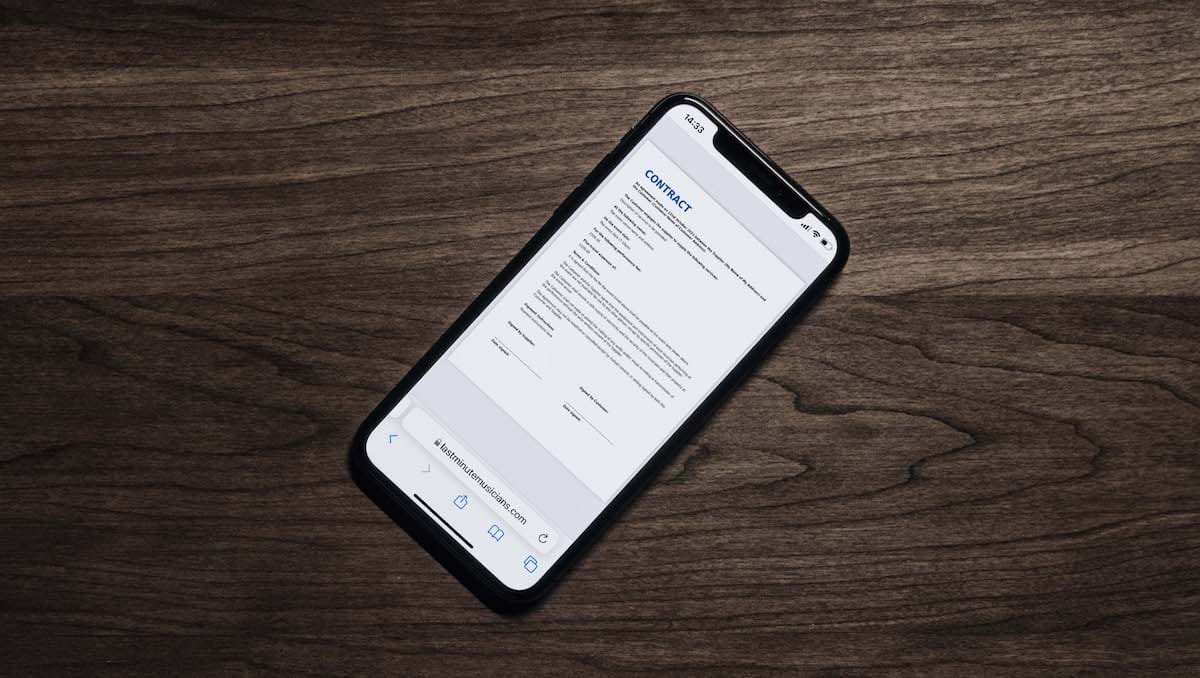 Free contract generator for musicians and bands