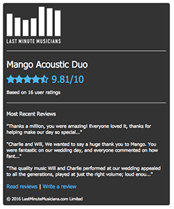 Tour of Last Minute Musicians | Find out how it works...